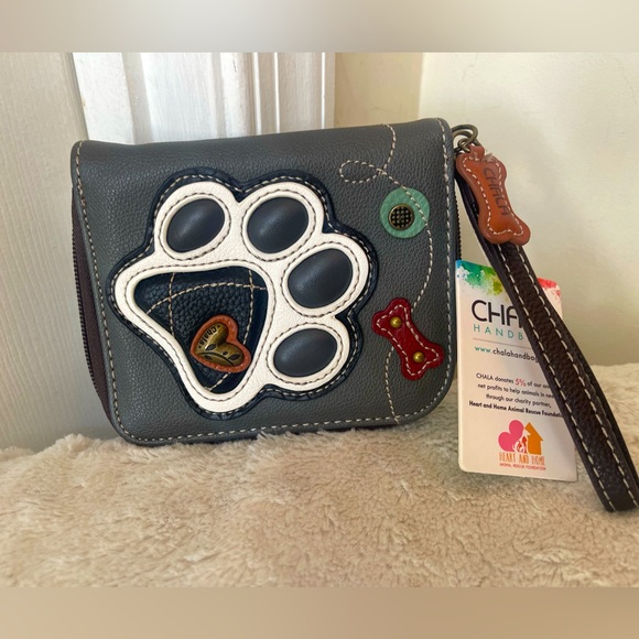 Chala | Bags | Chala Paw Print Wallet Nwt | Poshmark